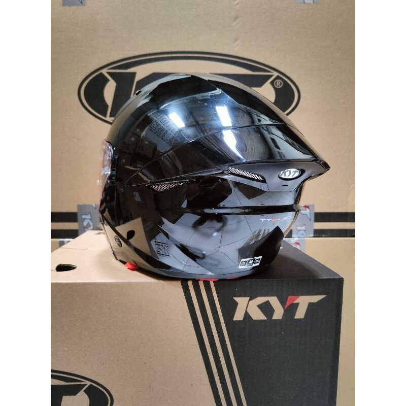 Jual KYT TTR - JET BLACK | Shopee Indonesia