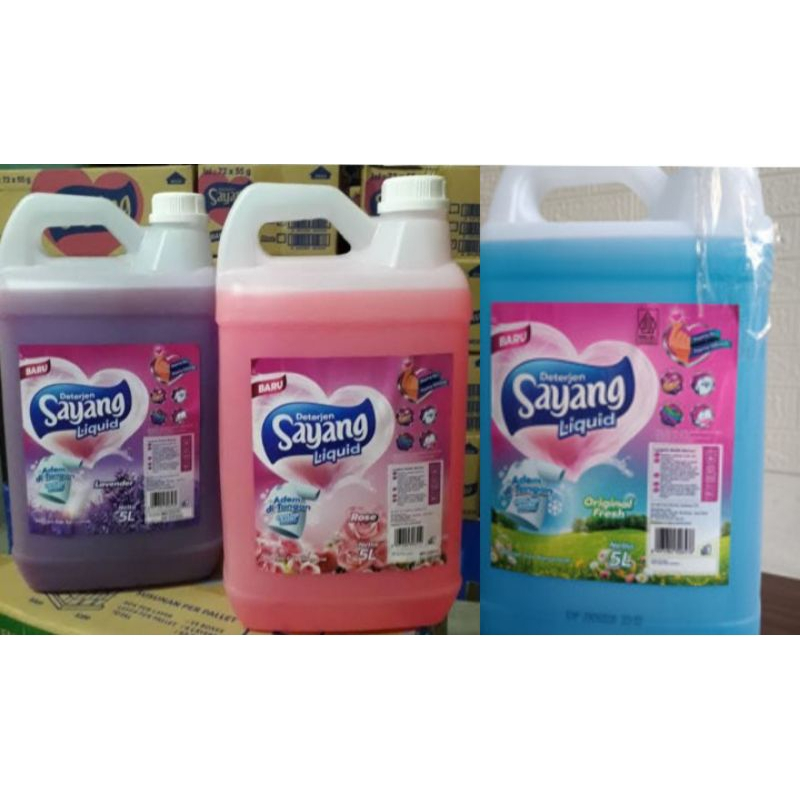 Jual Promo Sayang detergen liquid deterjen Sayang Cair Laundry Jerigen ...