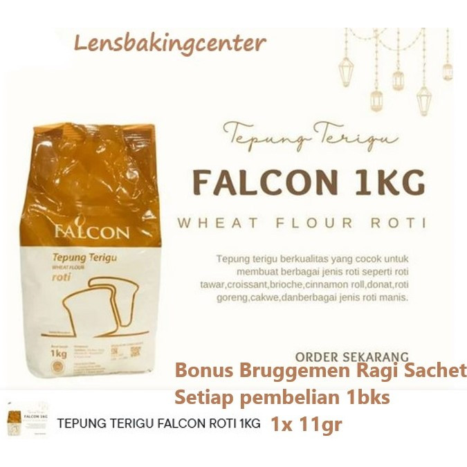 Jual Falcon Tepung Terigu Roti Protein Tinggi 1kg / 1 kg | Shopee Indonesia
