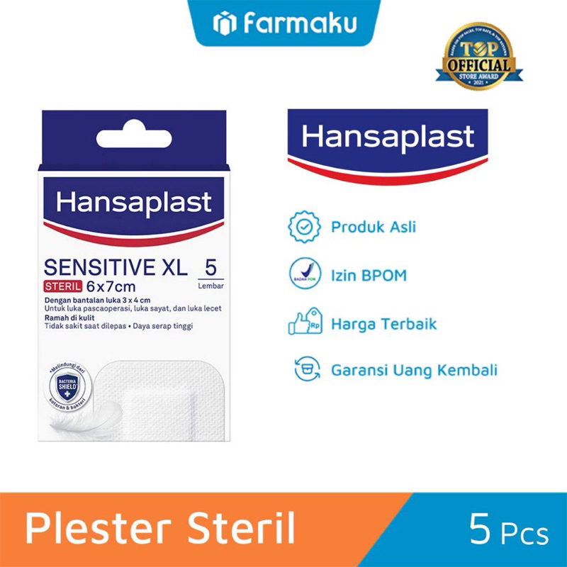 Jual Hansaplast Aqua Protect XL steril 6x7cm 1box isi 5lembar | Shopee ...