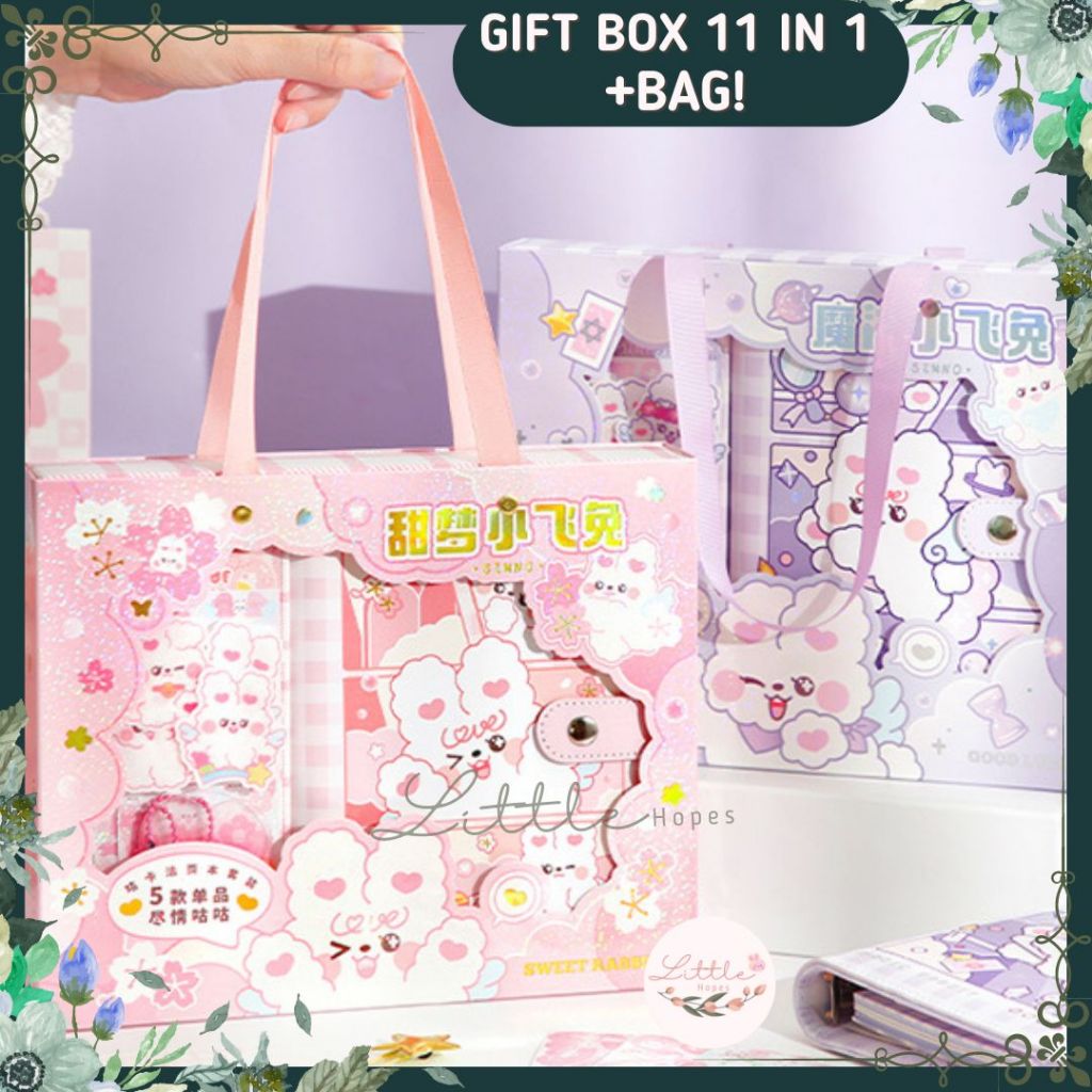 Jual (FREE GIFT) Paket Journal Set 11 in 1 dan 9 in 1 Box Tenteng PU ...
