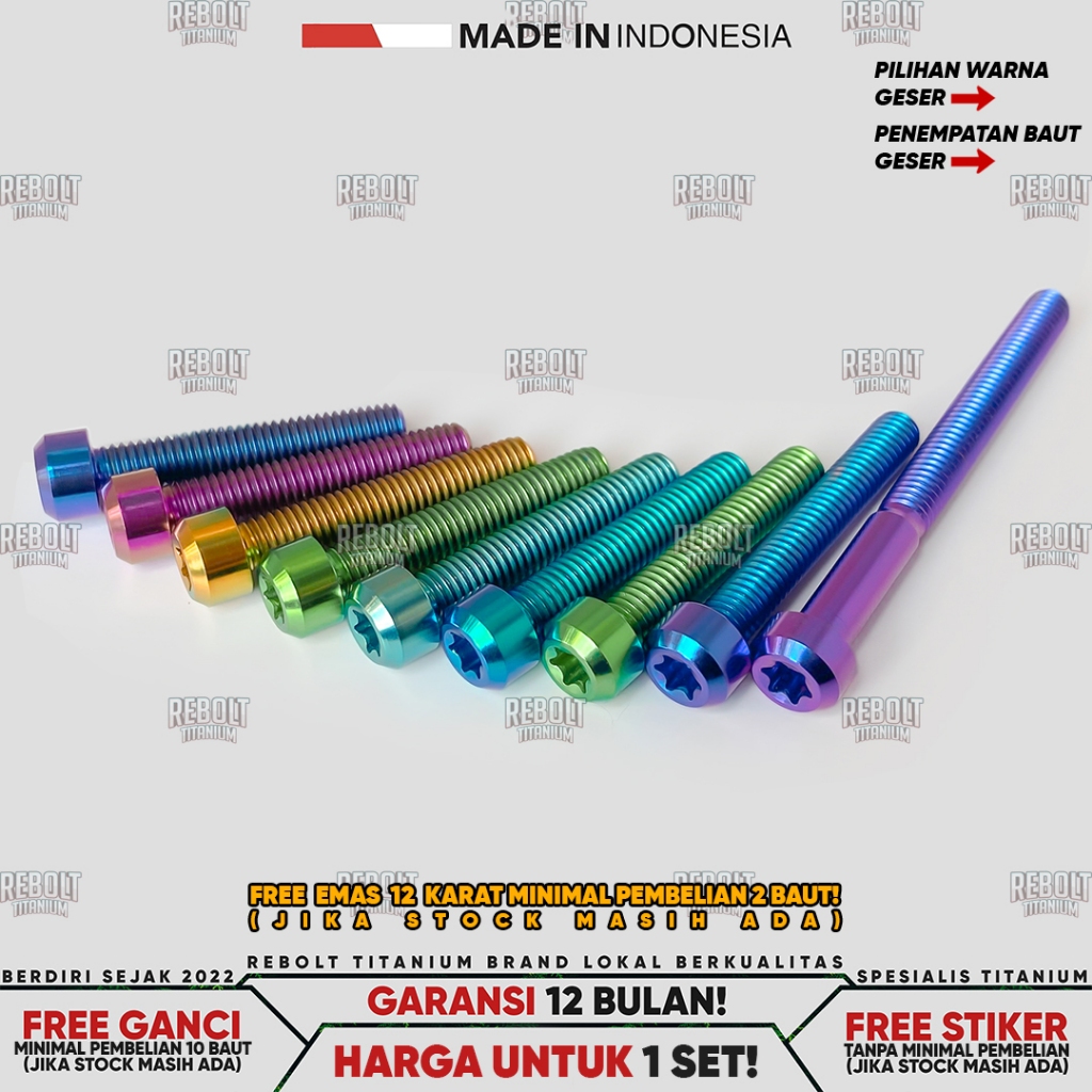 Jual Baut Titanium CVT Honda Forza 250 Probolt REBOLT Titanium | Shopee ...