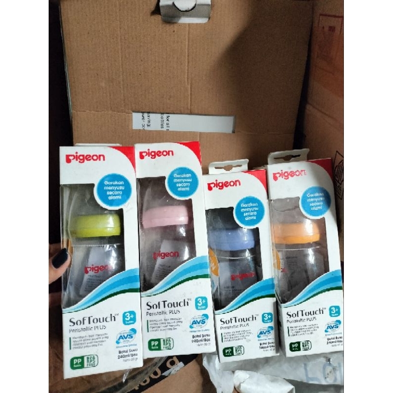 Jual BOTOL SUSU PIGOEN SOFTOCH 240ML /BOTOL SUSU WIDE NECK 240ML/ BOTOL ...