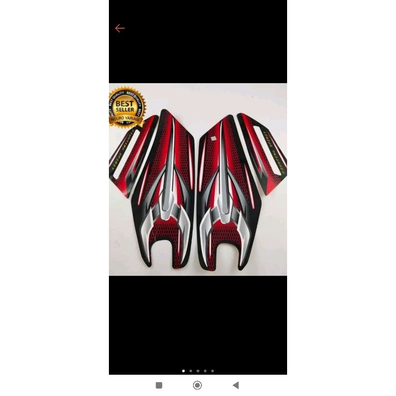 Jual LIST LIS STRIPING TANGKI DOP AKI OLSAM MERAH 2007 RX KING | Shopee ...