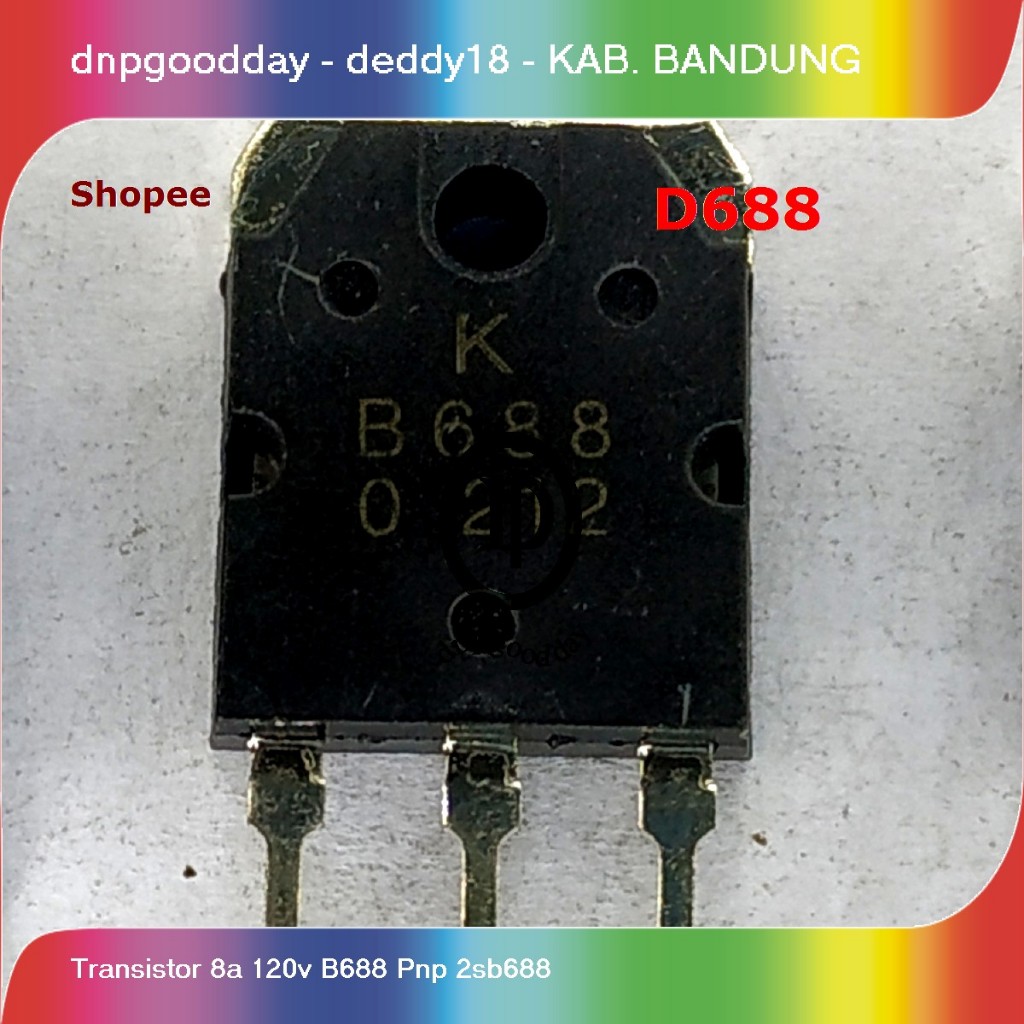 Jual transistor 8a 120v b688 pnp 2sb688 | Shopee Indonesia
