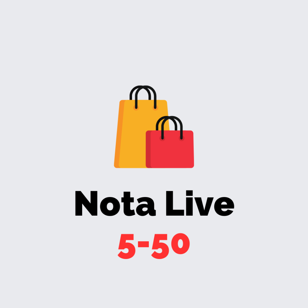 Jual Nota Live | Shopee Indonesia