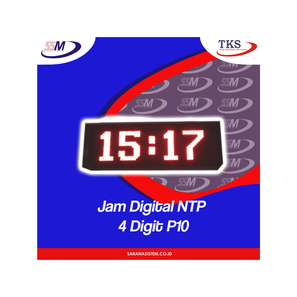 Jual Jam Digital P10 4 Digit - Jam otomatis ter setting saat di ...