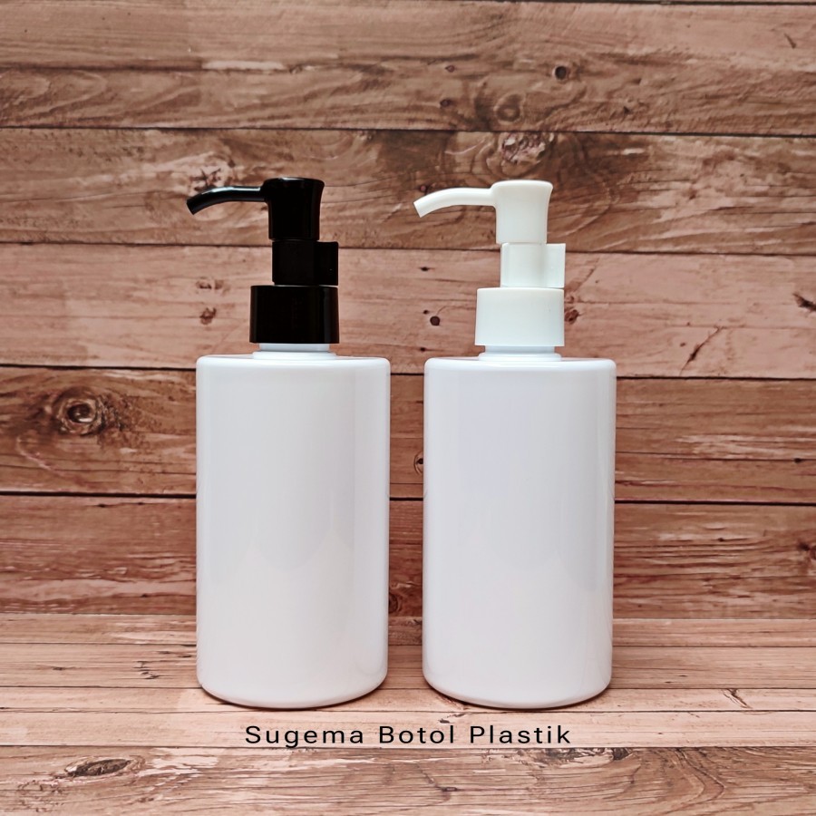 Jual Botol Pump 250ml Putih Kemasan Sabun Mandi Cair / Botol Plastik 250 Ml Tutup Luxury ...