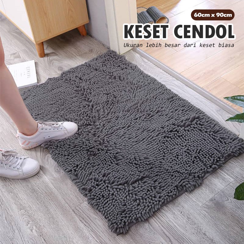 Jual Karpet Keset Cendol Microfiber TEBAL BESAR Uk 60x90cm Anti Licin ...