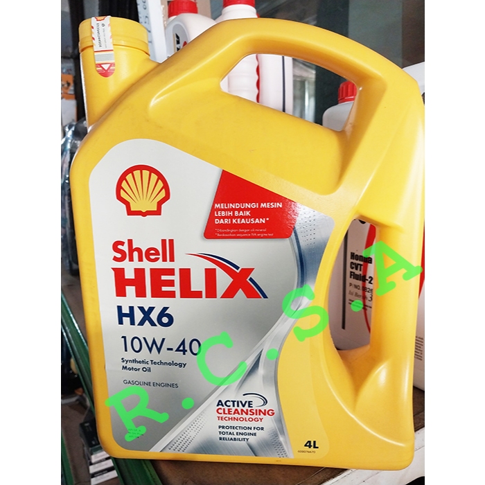 Jual OLI SHELL HELIX HX6 10W-40 4 LITER - ORIGINAL SHELL INDONESIA ...