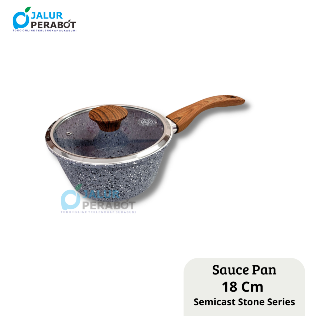 Jual SUPRA Panci Alumunium Anti Lengket Sauce Pan 18 Cm Semicast Stone ...