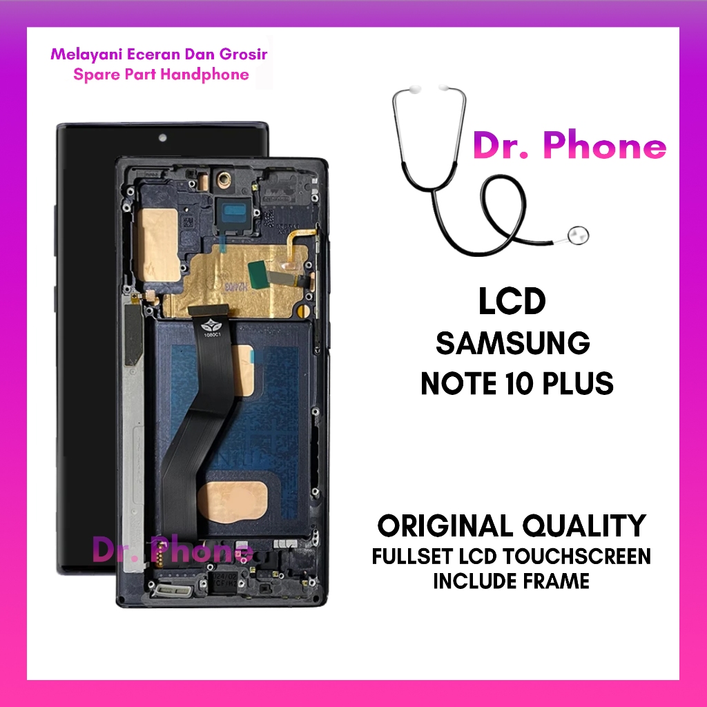 Jual Best Seller !!! LCD Samsung Note 10 Plus N975 - Include Frame Fullset Touchscreen | Shopee ...