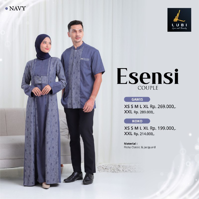 Jual BAJU COUPLE TERBARU ESENSI LUBI Gamis Koko | Shopee Indonesia