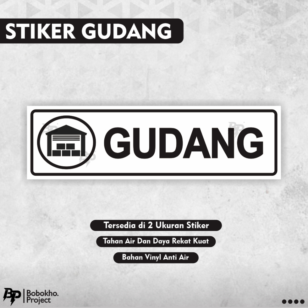 Jual Stiker Gudang / Stiker Ruang Gudang / Stiker Ruangan Penyimpanan ...