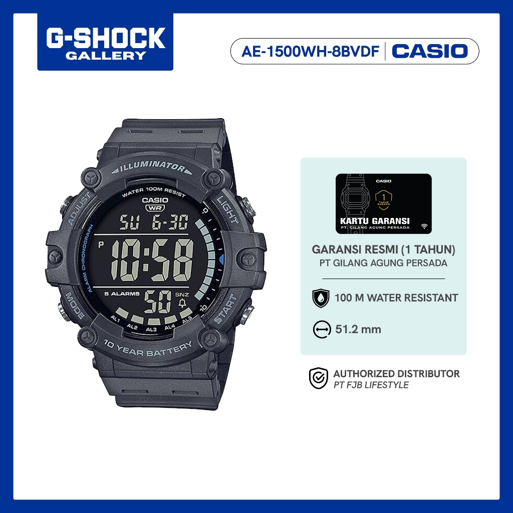 Jual Casio Jam Tangan Pria AE-1500WH-8BVDF Sport | Shopee Indonesia