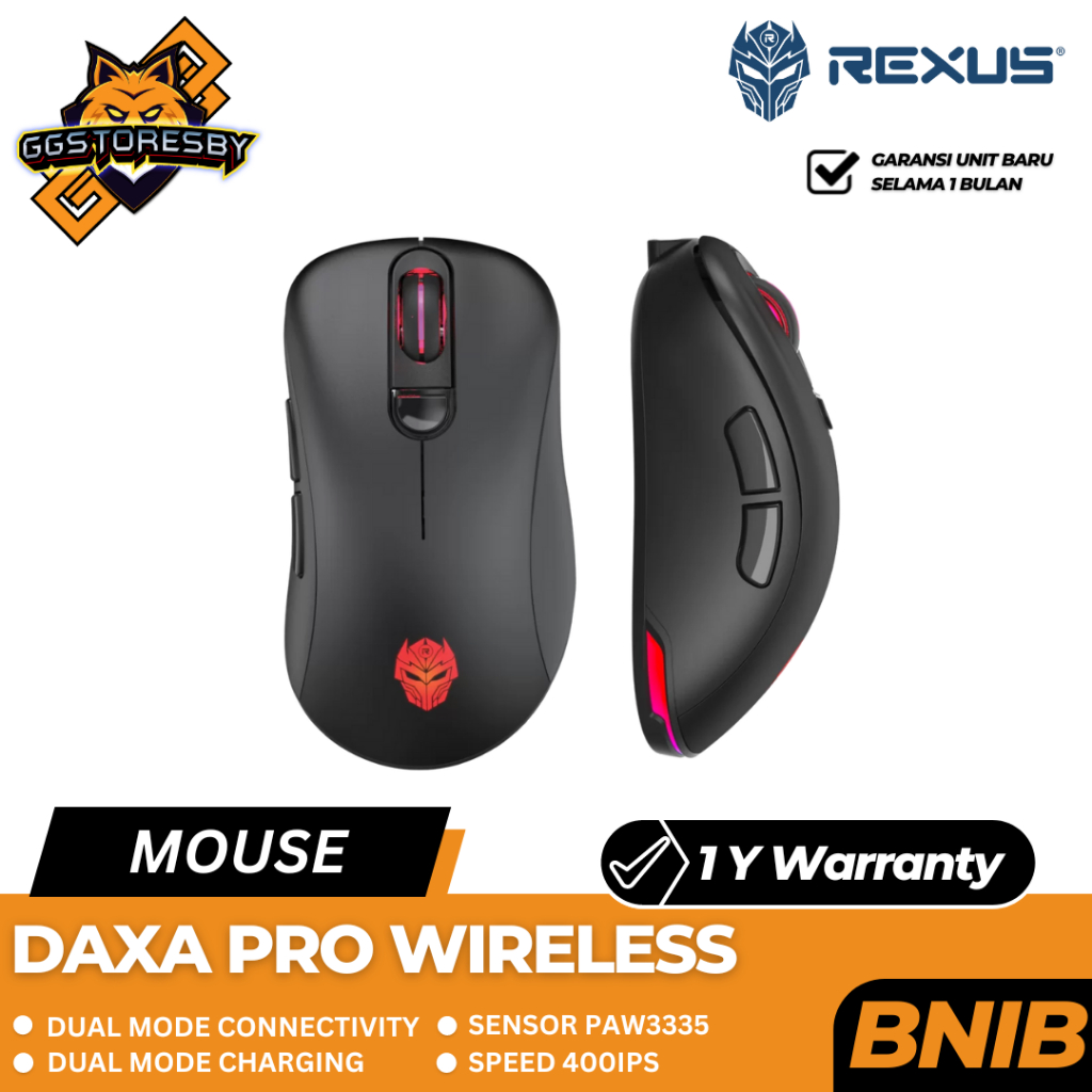Jual Rexus Daxa Pro Wireless Gaming Mouse | Shopee Indonesia