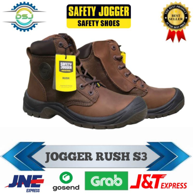 Jual Sepatu Safety Jogger Rush S3 / Safety Shoes Jogger Original (UJUNG ...