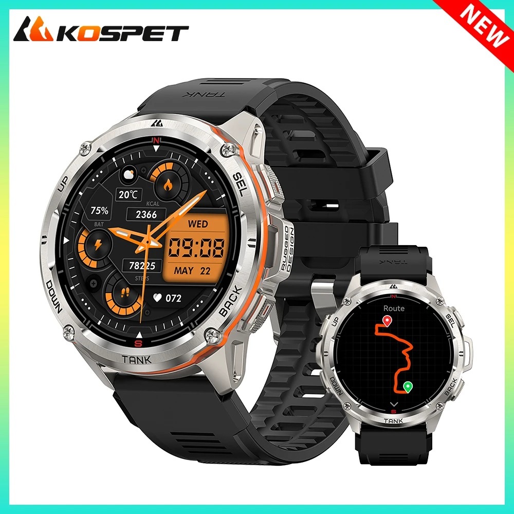 Jual KOSPET TANK T3 Ultra GPS Military Grade Smartwatch AMOLED AOD ...