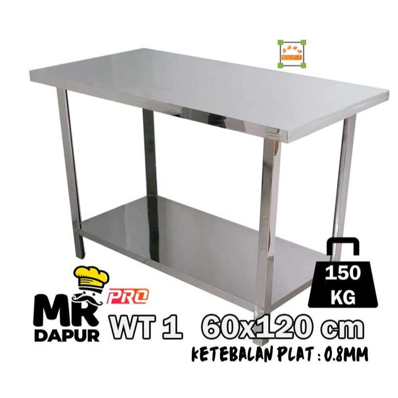 Jual Meja Stainless Steel MrDapur WT 1 Pro | Shopee Indonesia
