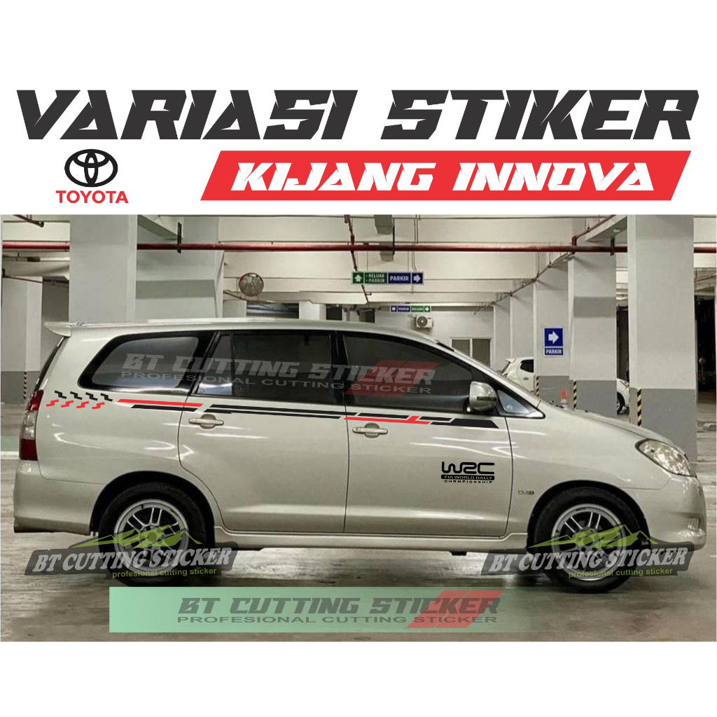 Jual IN71 stiker mobil kijang innova stiker toyota innova sticker mobil ...