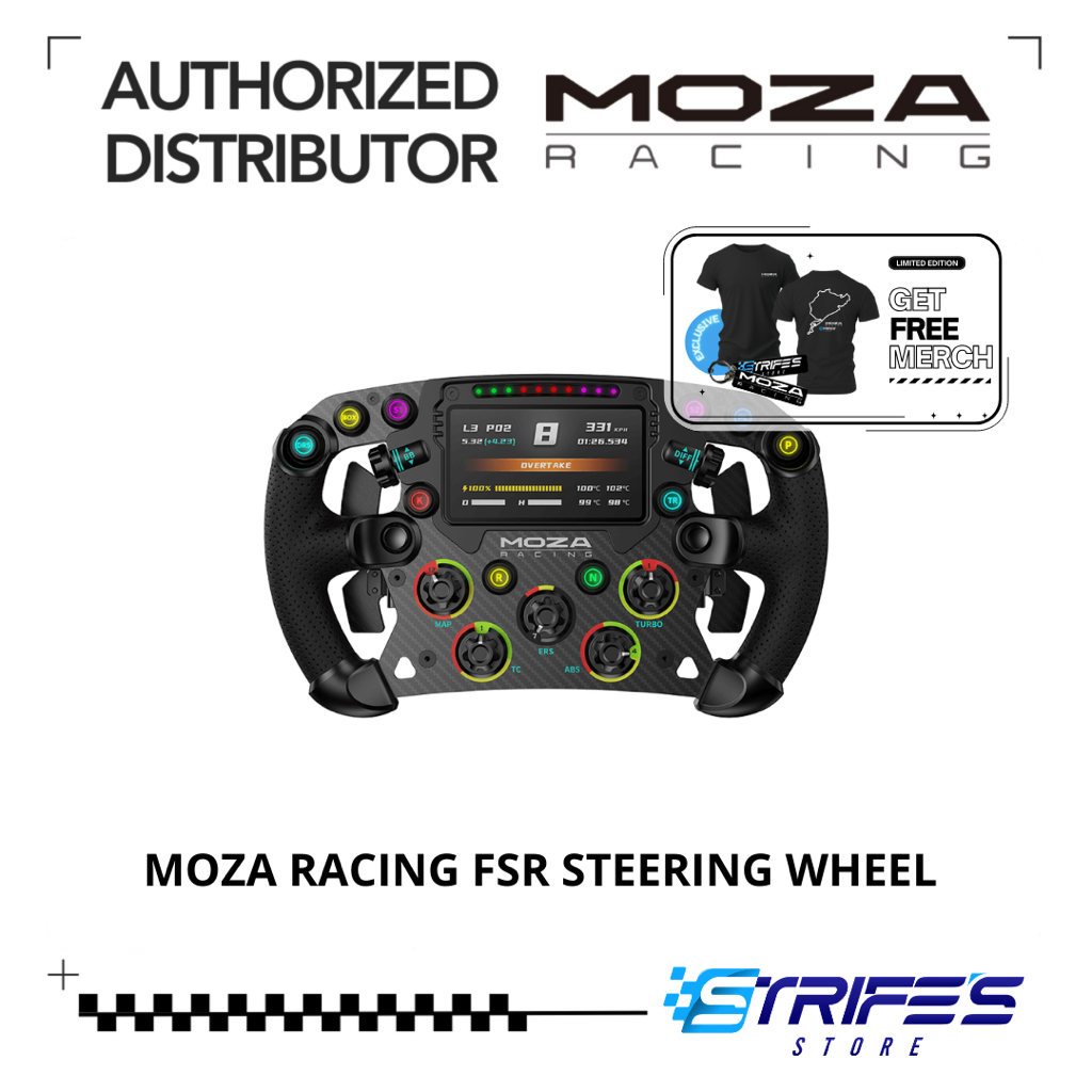 Jual Moza FSR Formula Racing Wheel F1 Racing Steering Not G29 Podium ...