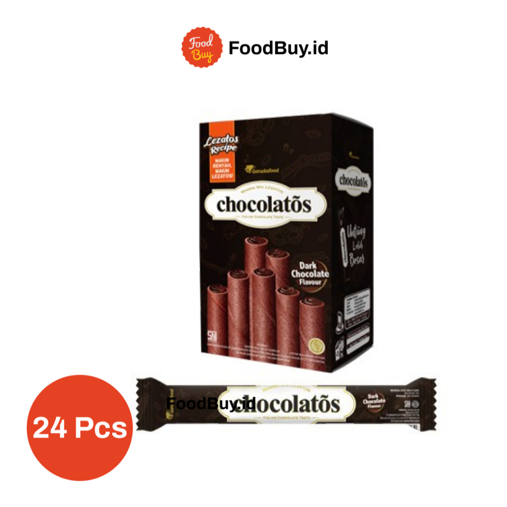 Jual Paket 1 Pack - Chocolatos Dark Chocolate Wafer Stick 14 gr (isi 24pcs) | Shopee Indonesia