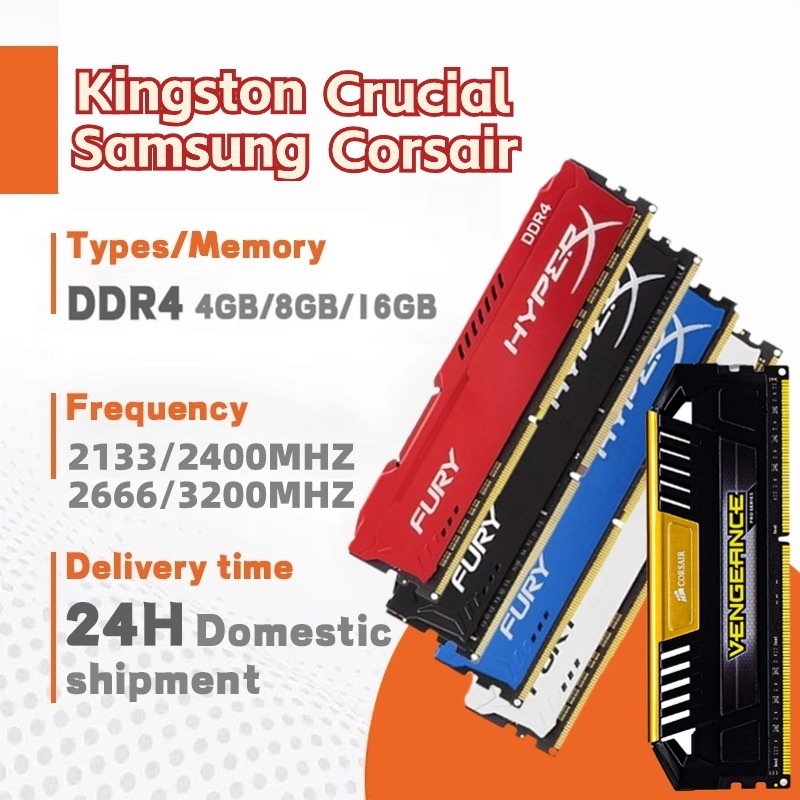 Jual 【Jakarta Spot】Samsung ram Kingston Hyperx ddr4 4GB/8GB/16GB 3200mhz GAMING Desktop RAM DDR4 ...