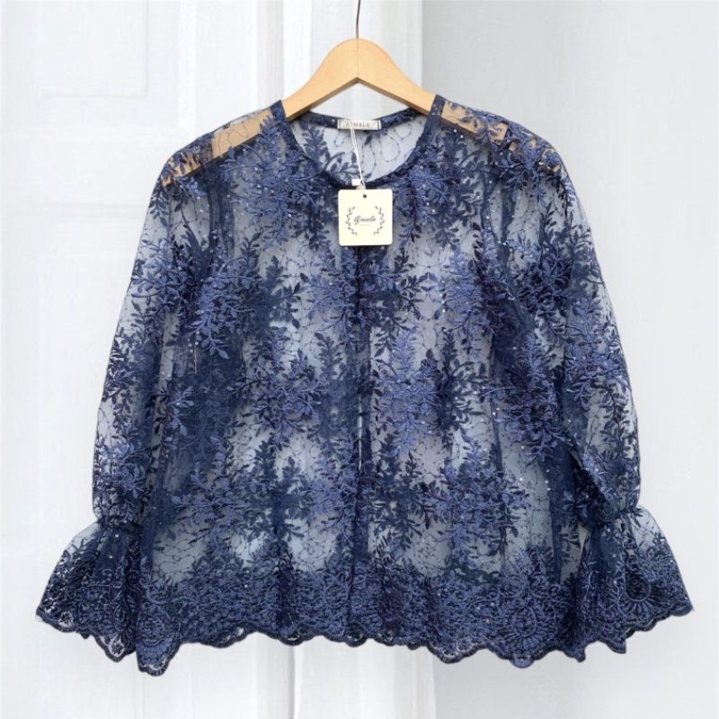 Jual Flower Outer Brokat sequin / outer brukat / baju brokat / baju ...