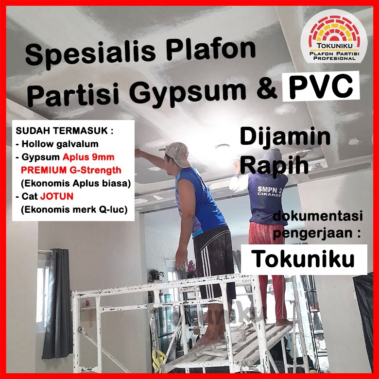 Jual Pasang Plafon Gypsum volume 100 m2 keatas Custom Plafon Atap ...