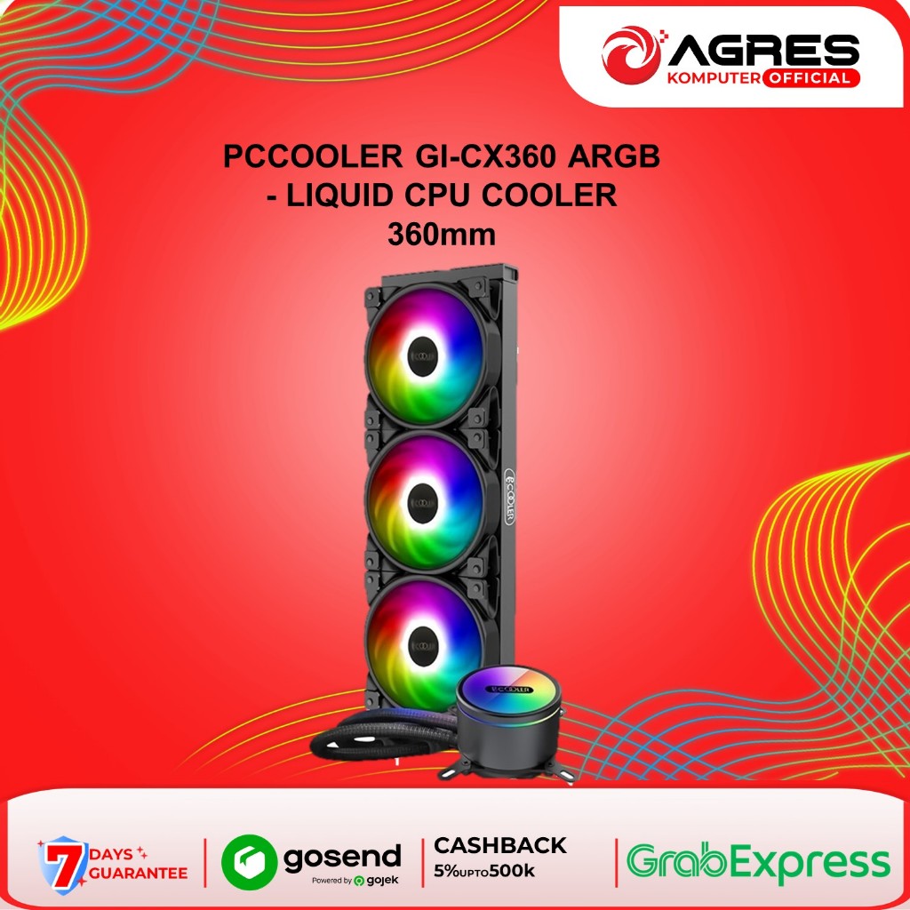 Jual PCCOOLER GI-CX360 ARGB - LIQUID CPU COOLER 360mm | Shopee Indonesia