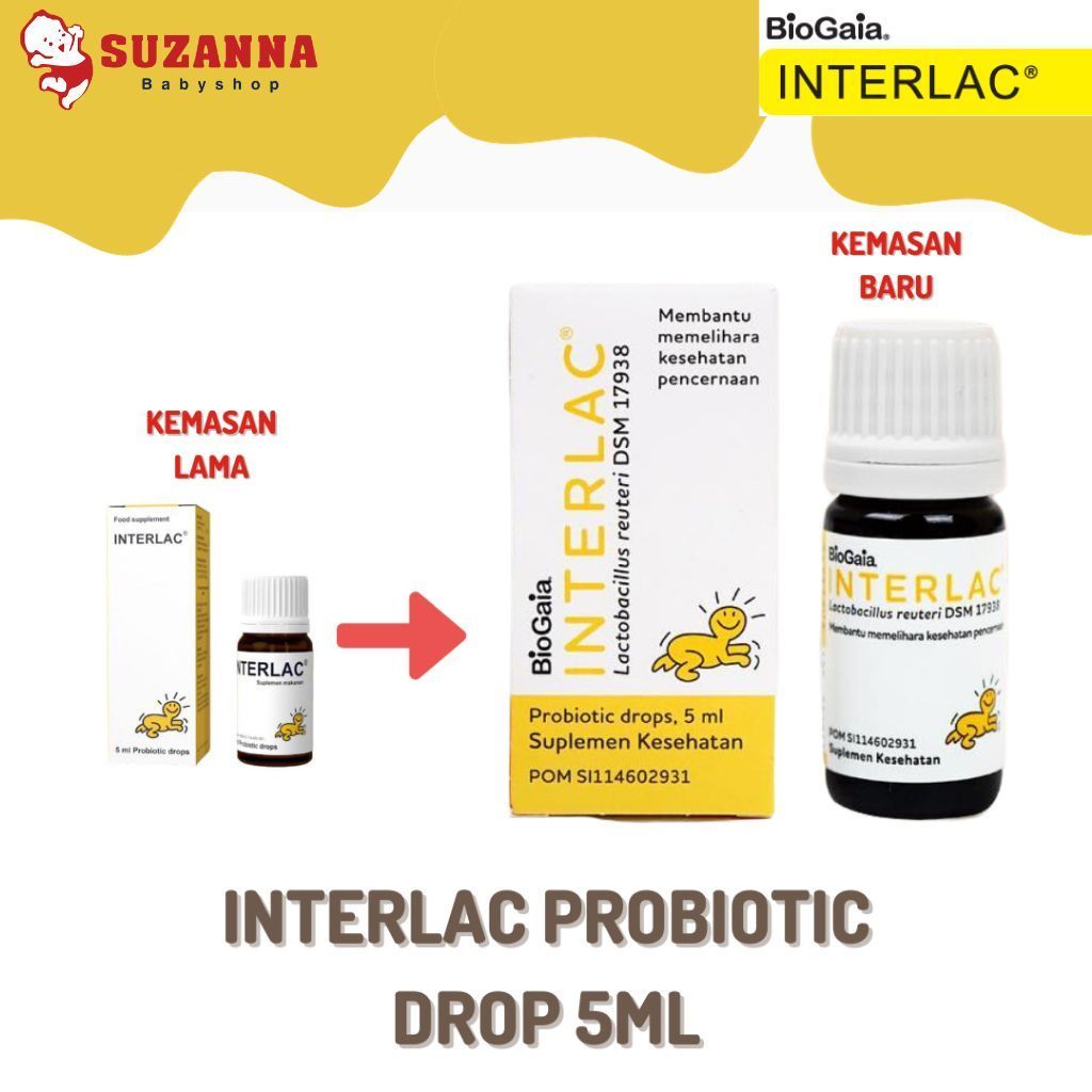 Jual BioGaia Interlac Probiotic Drops -- 5ml | Shopee Indonesia