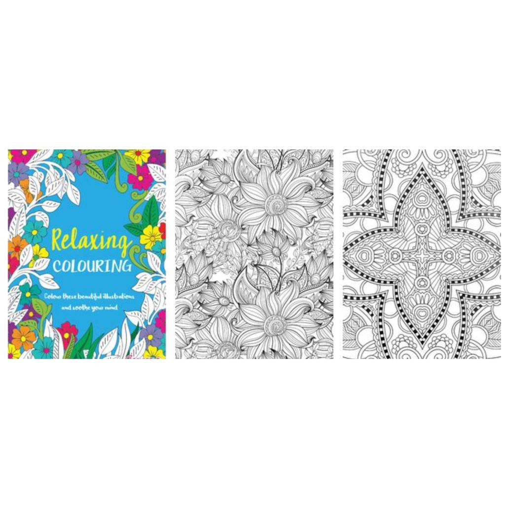Jual [Squiggle] UK Self Healing /Anti Stress Adult Colouring Book (Buku ...
