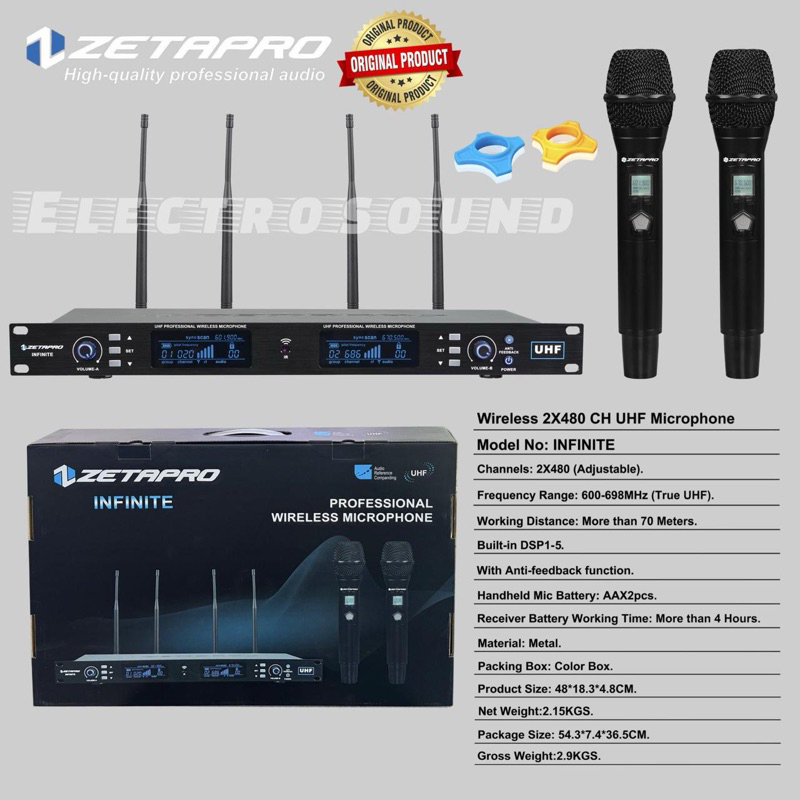 Jual MIC WIRELESS ZETAPRO INFINITE / Zetapro Infinite / ZETAPRO ...