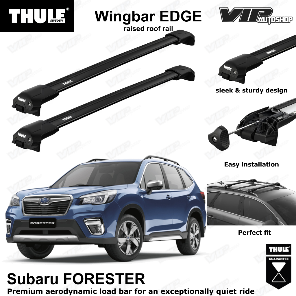 Jual Subaru FORESTER SK Wilderness Thule crossbar Wingbar EDGE roof ...