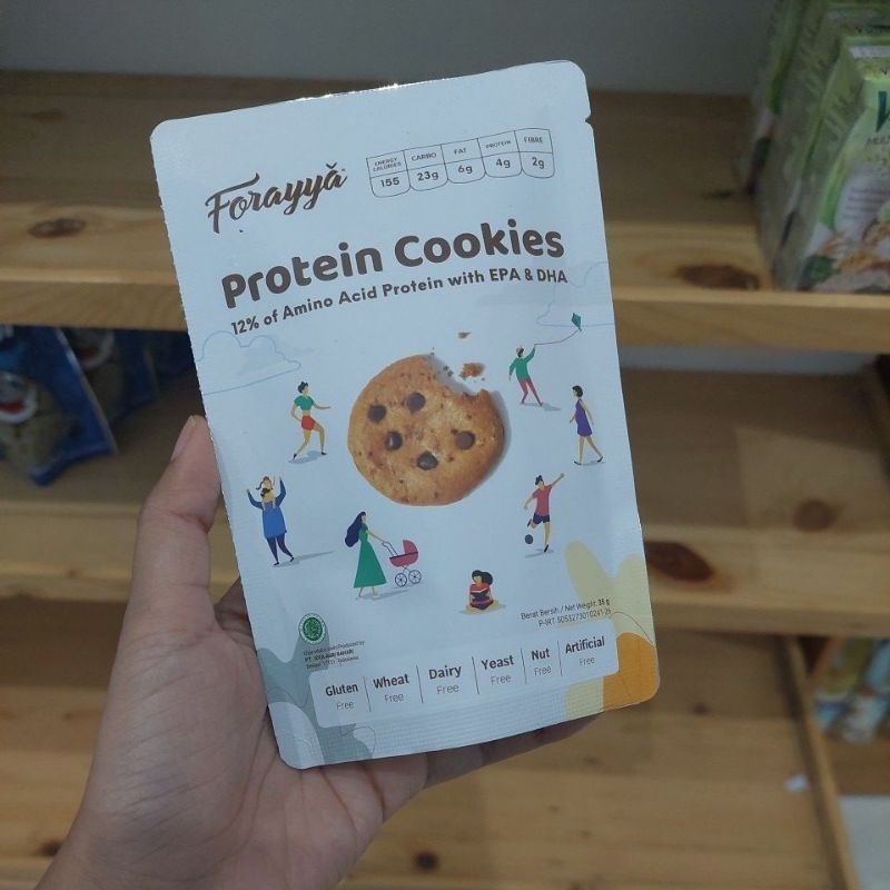 Jual Forayya Protein Cookies (Cemilan Tinggi Protein Anak) | Shopee ...