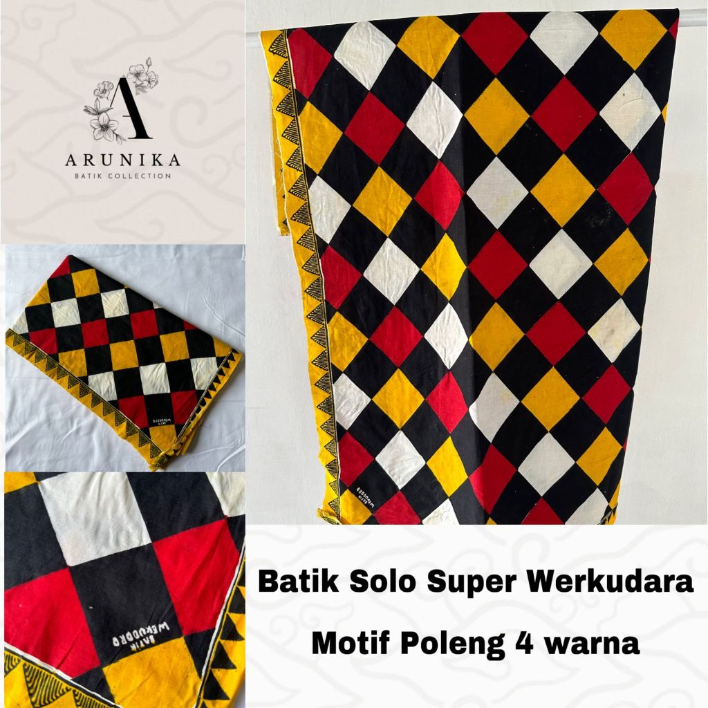 Jual Batik Solo Super Werkudara Poleng 4 Warna Solo | Shopee Indonesia