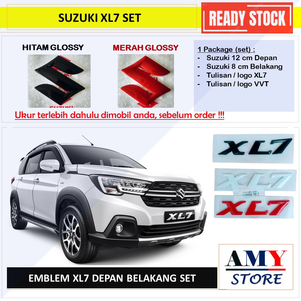 Jual AMY11- EMBLEM SUZUKI XL7 SET, SUZUKI XL7, LOGO TULISAN EMBLEM XL7 ...