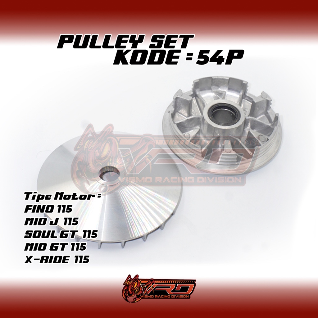 Jual PULLEY SET 54P CUSTOM MIO J/SOUL GT 115/XRIDE 115/FINO 115/MIO GT ...