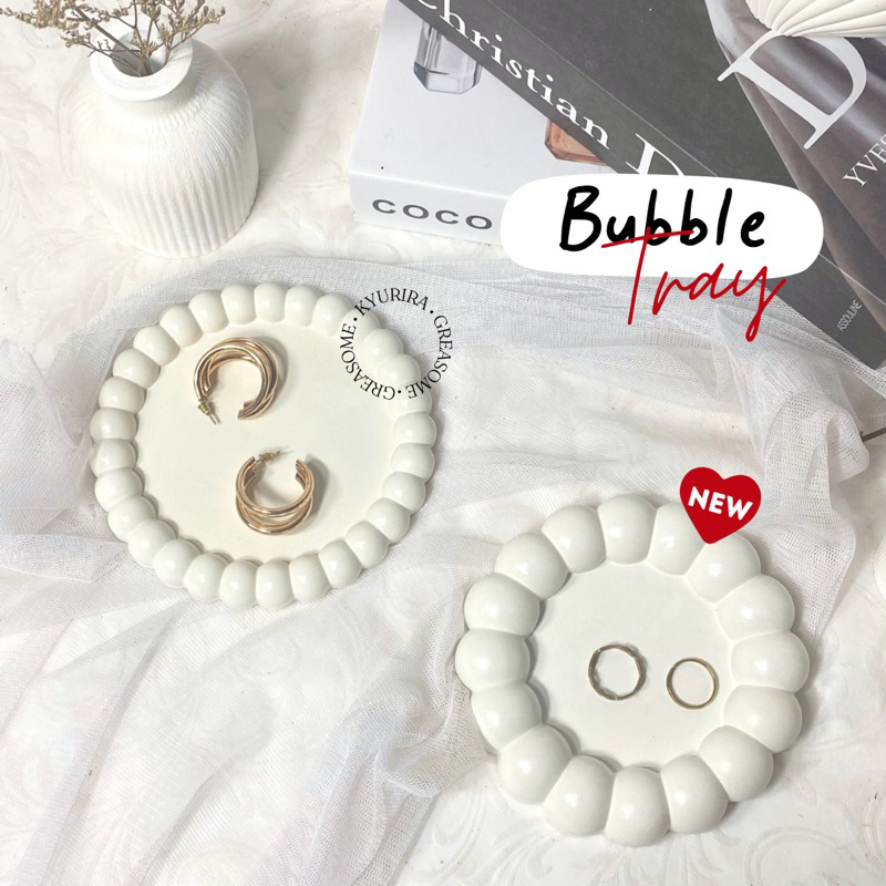 Jual [GRS] BUBBLE TRAY TATAKAN AESTHETIC CONCRETE COASTER JAR AKSESORIS ...