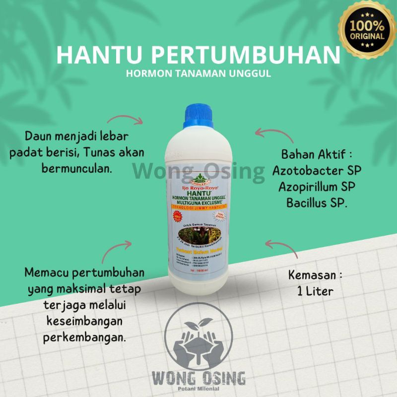 Jual PUPUK JIMMY HANTU PERTUMBUHAN NPK JAGOTANI ORIGINAL 1 LITER ...