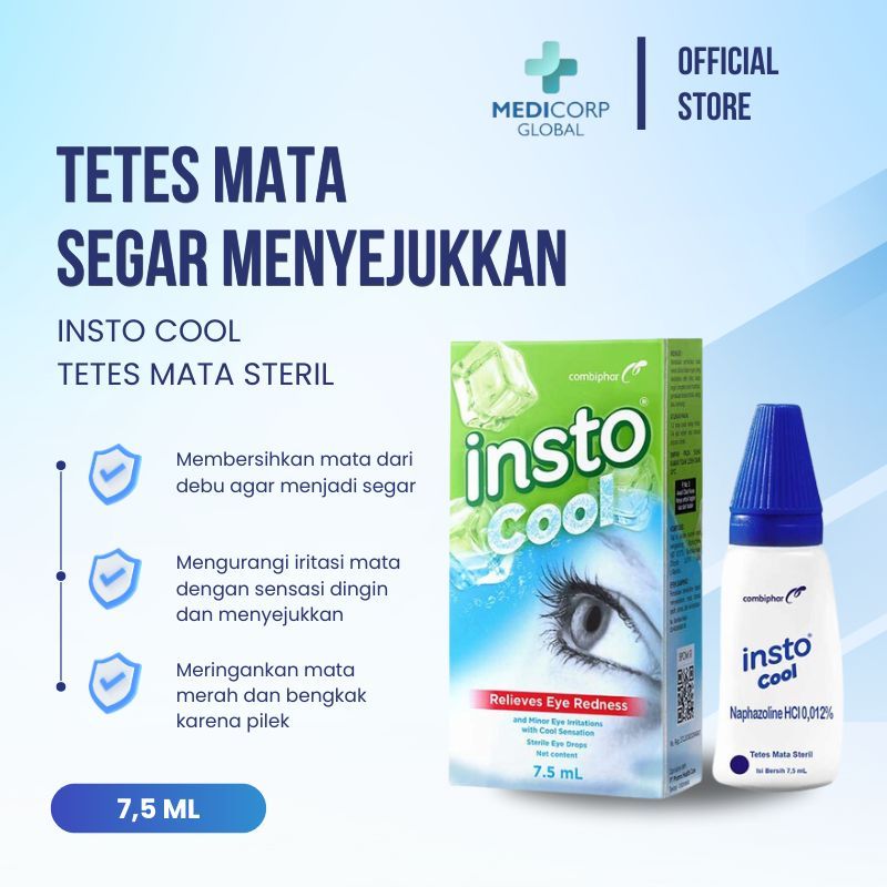 Jual [MEDICORP] Insto COOL obat tetes mata iritasi / merah / kena debu ...