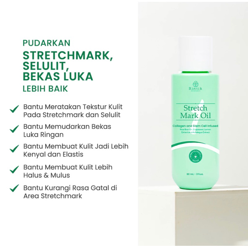 Jual Rintik Stretch Mark Oil original 100ml | Shopee Indonesia