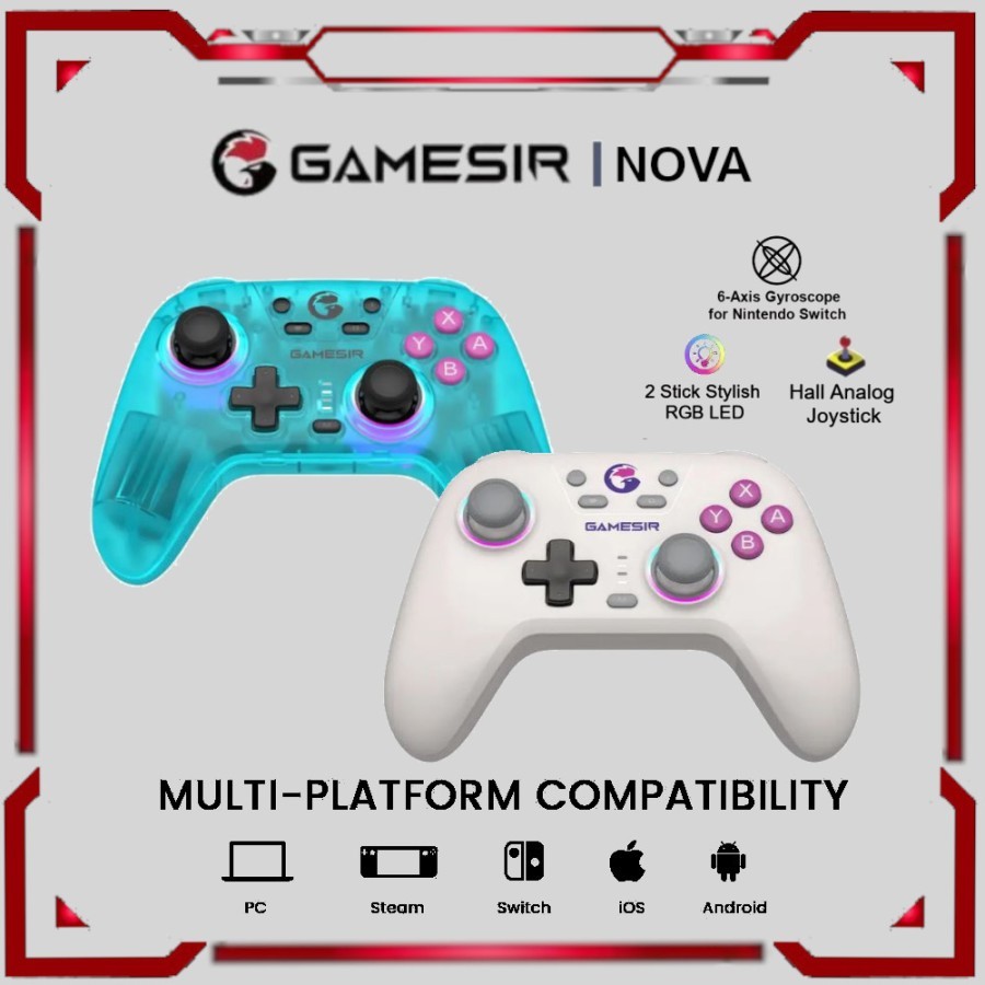 Jual GameSir T4 Nova Gamepad Wireless Gaming Controller Hall Effect ...