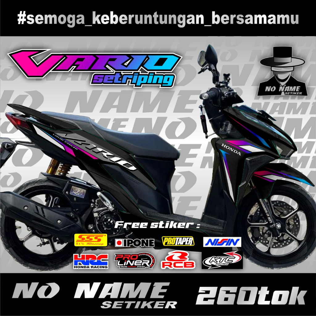 Jual Striping Vario Variasi Lis Semifull | Stiping Vario 125 / 150 Stiker Vario (260tok) New ...