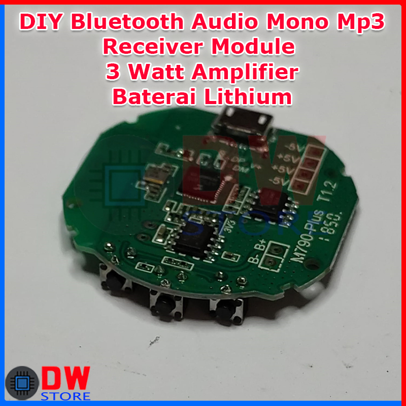 Jual Modul Bluetooth Audio 5.0 USB MP3 Player Mono 3W Amplifier Module ...