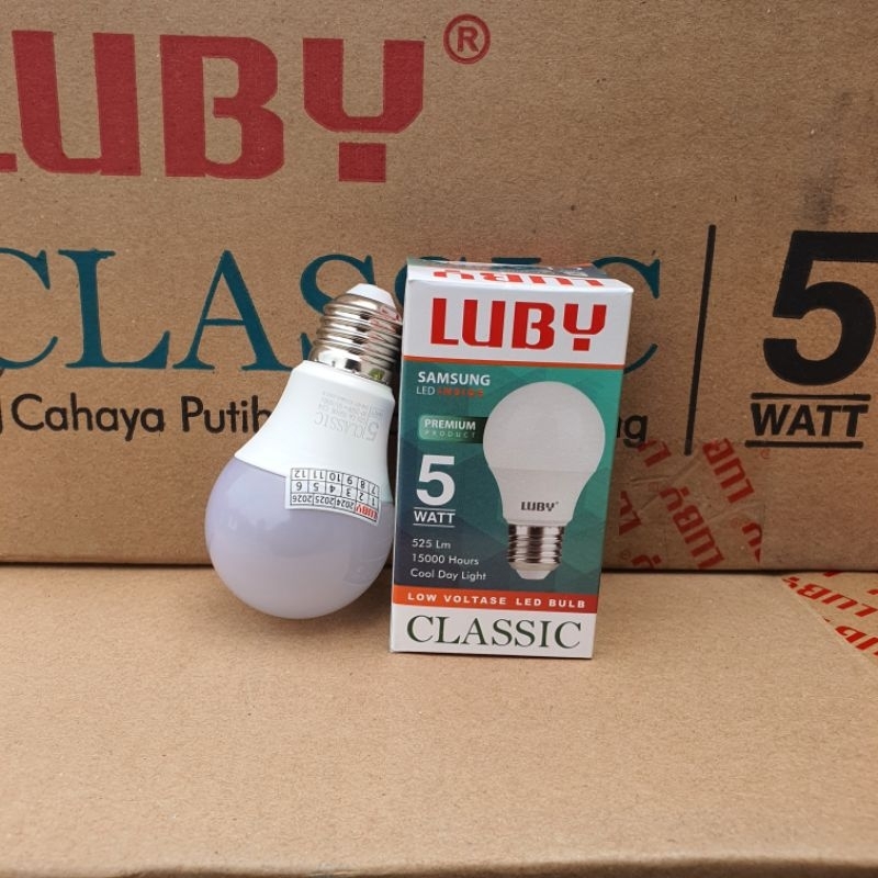 Jual LAMPU LED LISTRIK LUBY 5W TYPE CLASSIC | Shopee Indonesia
