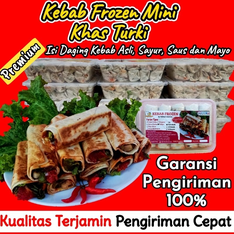 Jual Kebab Frozen Mini 10 pcs Isian Sayur Segar dan Daging Sapi Makanan ...