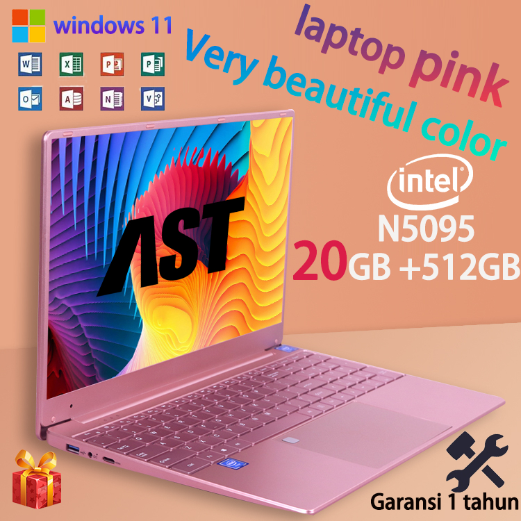Jual [Ready stock+1TB] AST Laptop Pink 15,6‘’ RAM 16/20+128/256/512GB ...