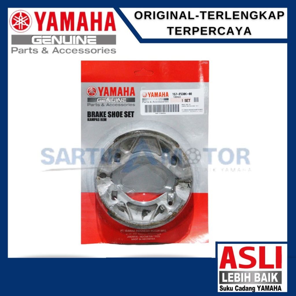 Jual BRAKE SHOE SET (1S71) KAMPAS BELAKANG JUPITER MX 2014 ORIGINAL ...
