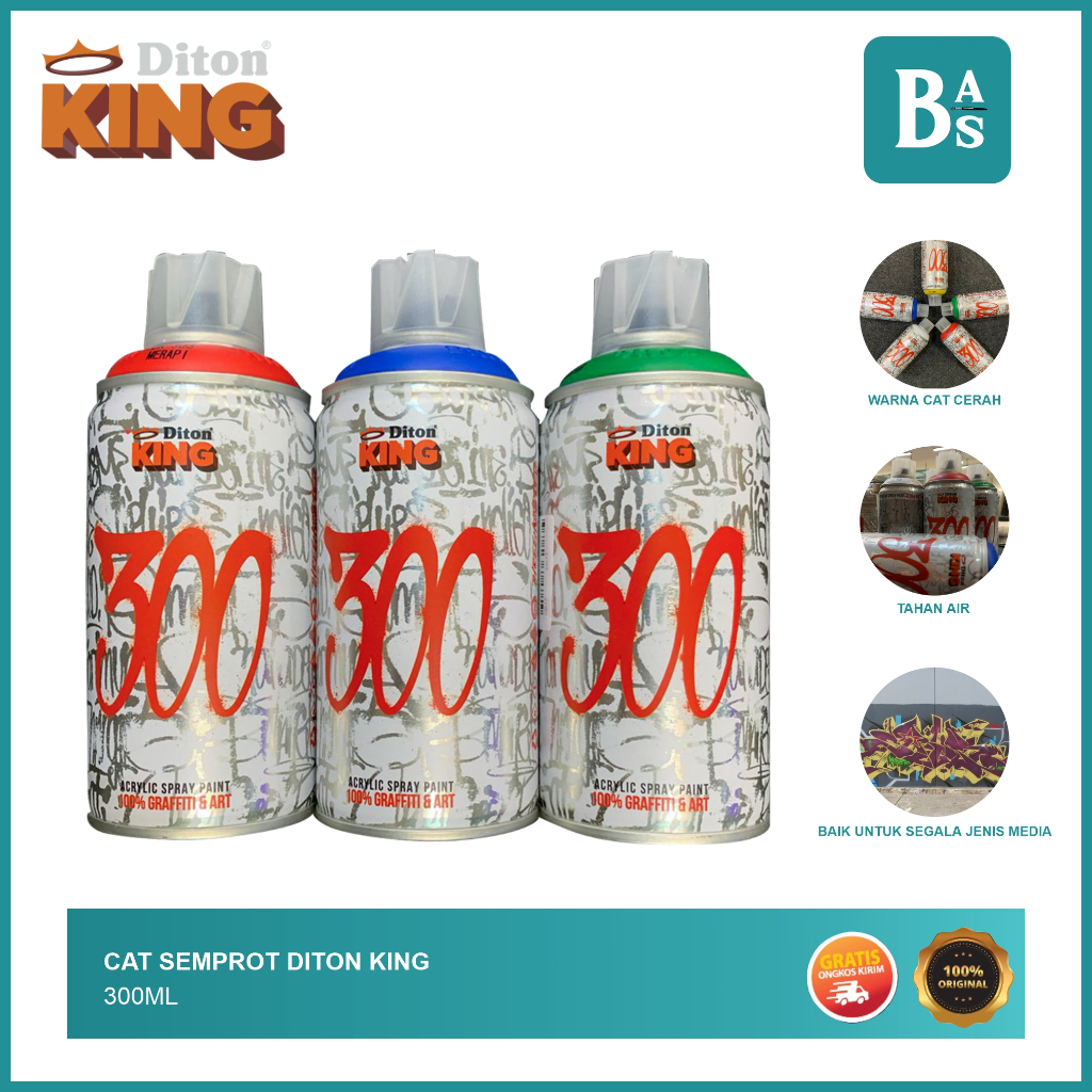 Jual Cat Semprot Diton King 300ml / Spray Can Diton King 300 | Shopee ...